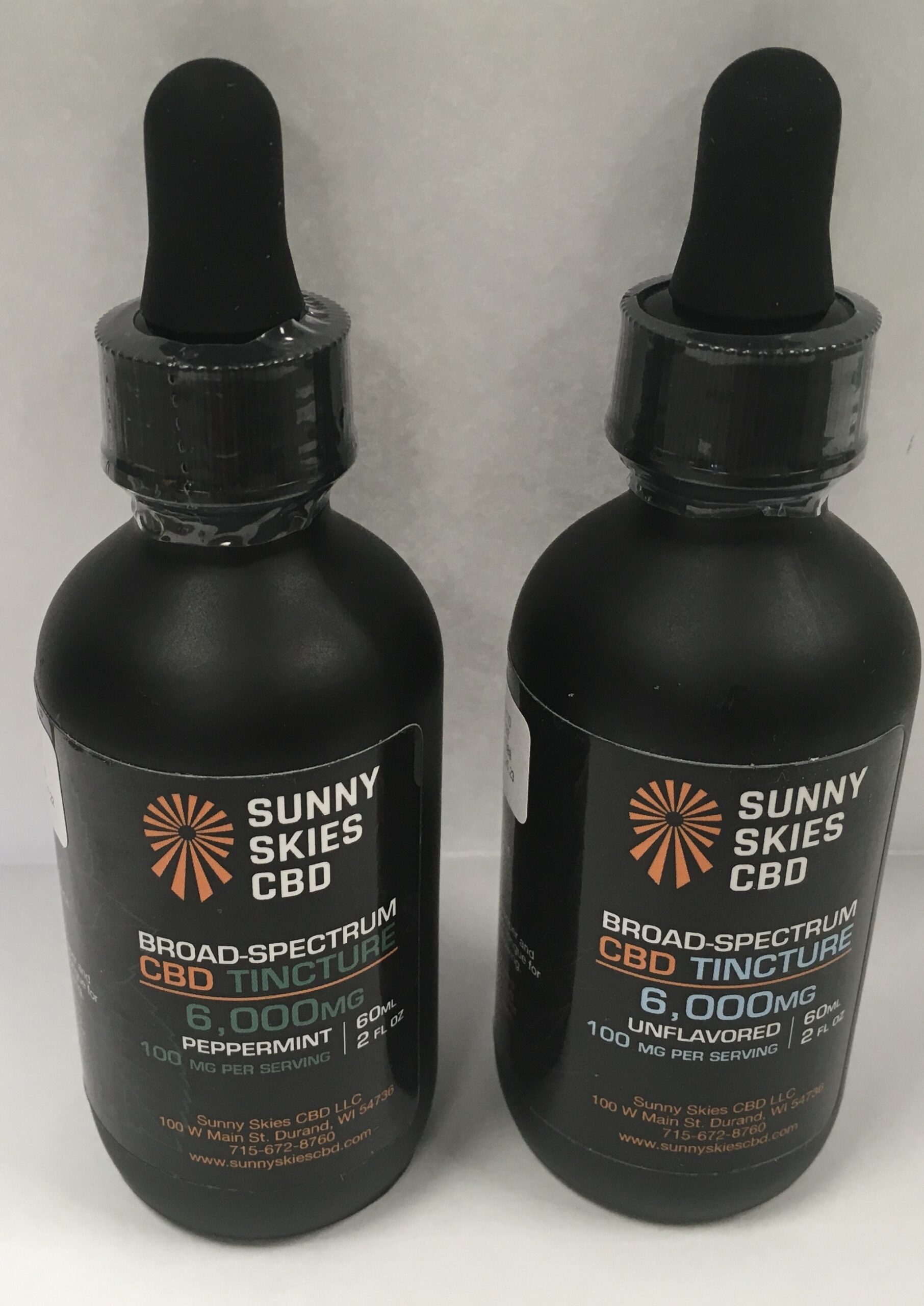 Sunny Skies 6000mg Broad Spectrum Oil/Tincture 2oz | Green Acres